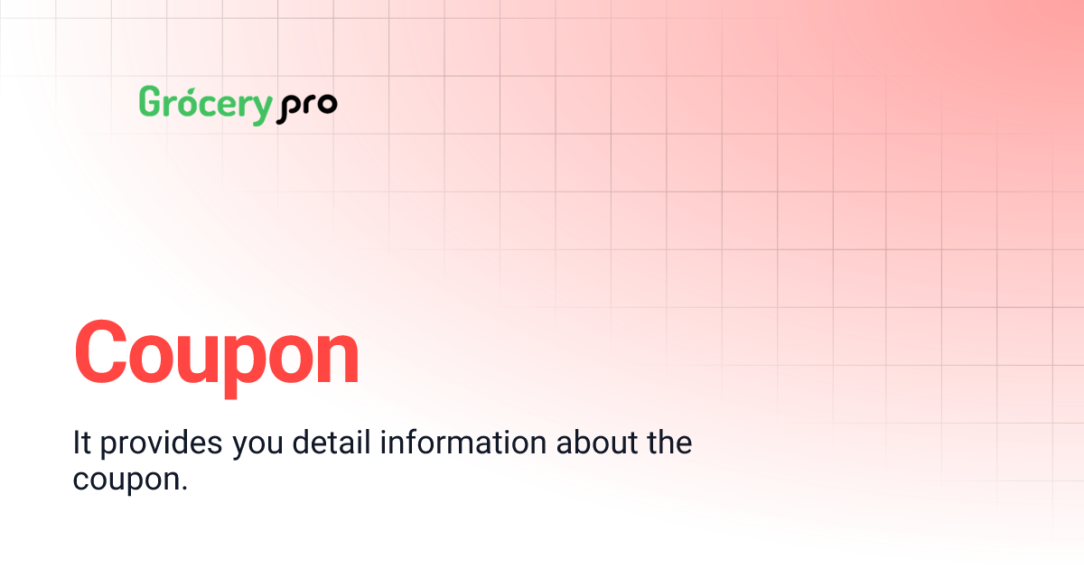 Coupon | flutter-grocery-app-pro