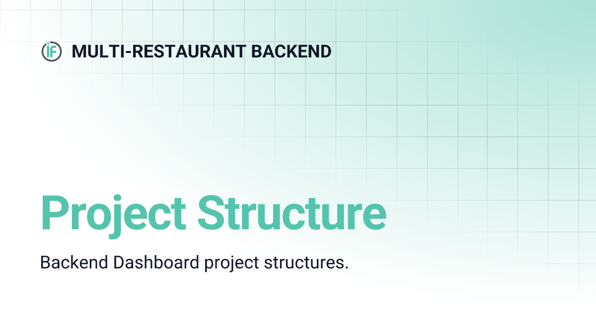 Project Structure | MULTI-RESTAURANT BACKEND