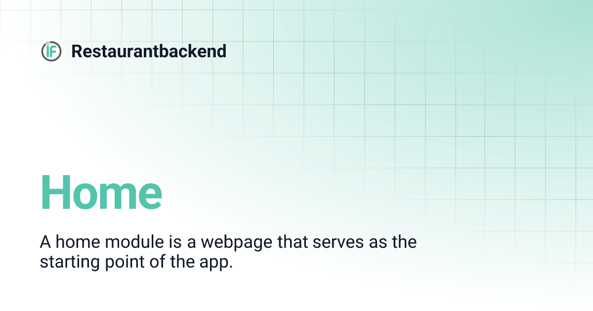 Home | Restaurantbackend