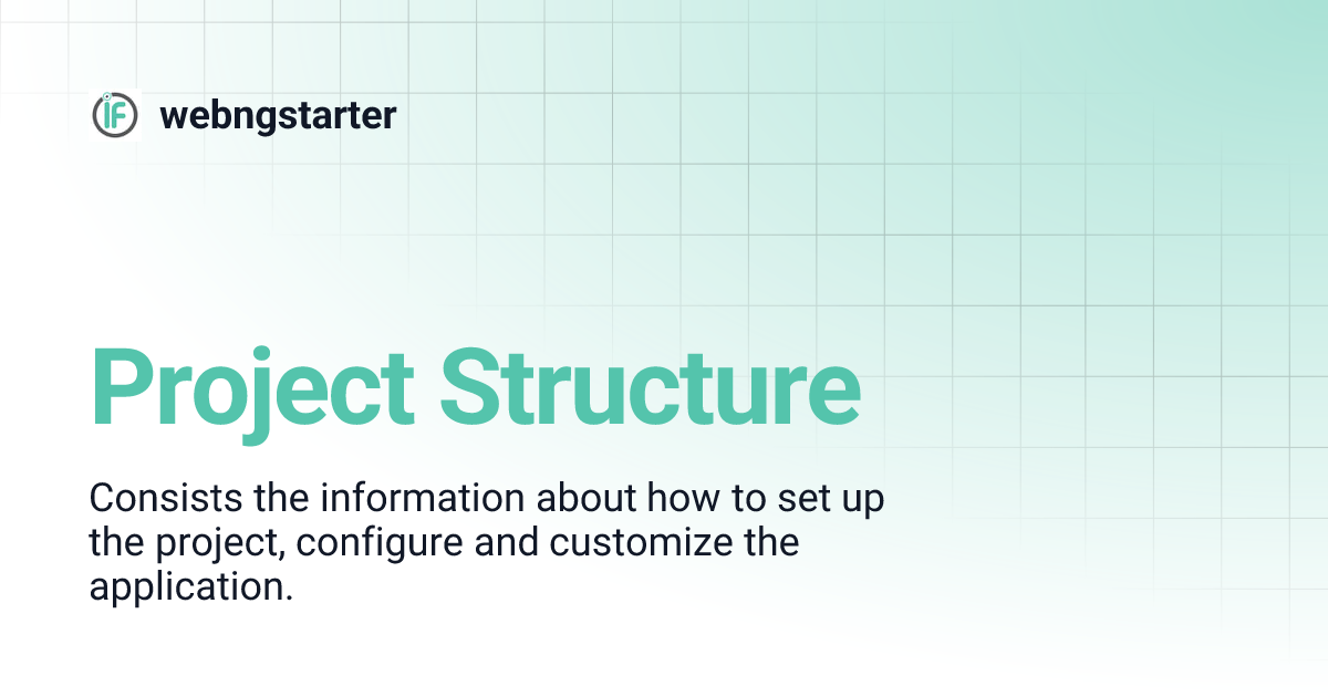 Project Structure | webngstarter